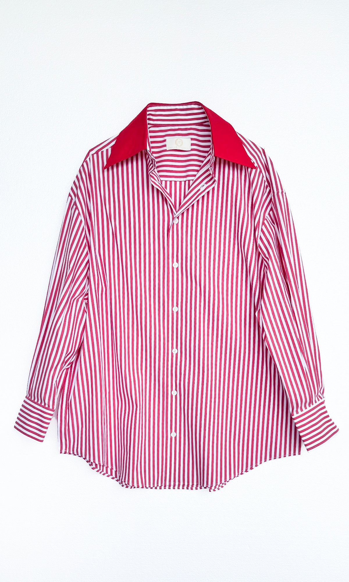 Red Collar Shirt – Red Stripes